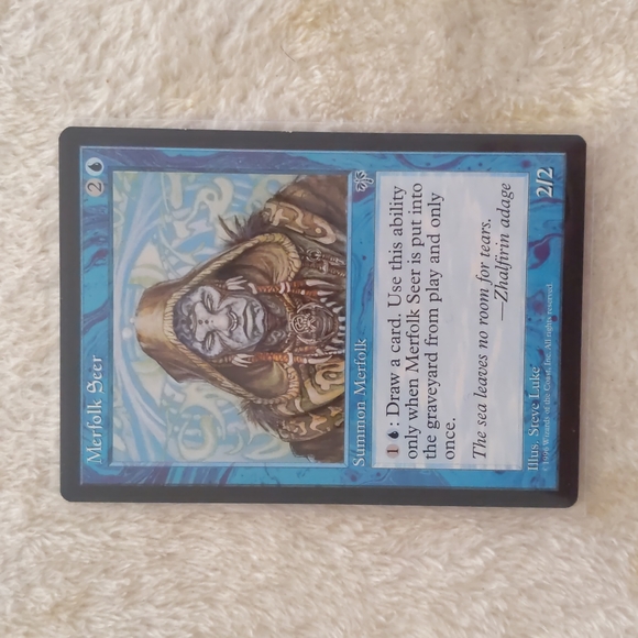 magic the gathering | Toys | Mtg Vintage Merfolk Seer | Poshmark